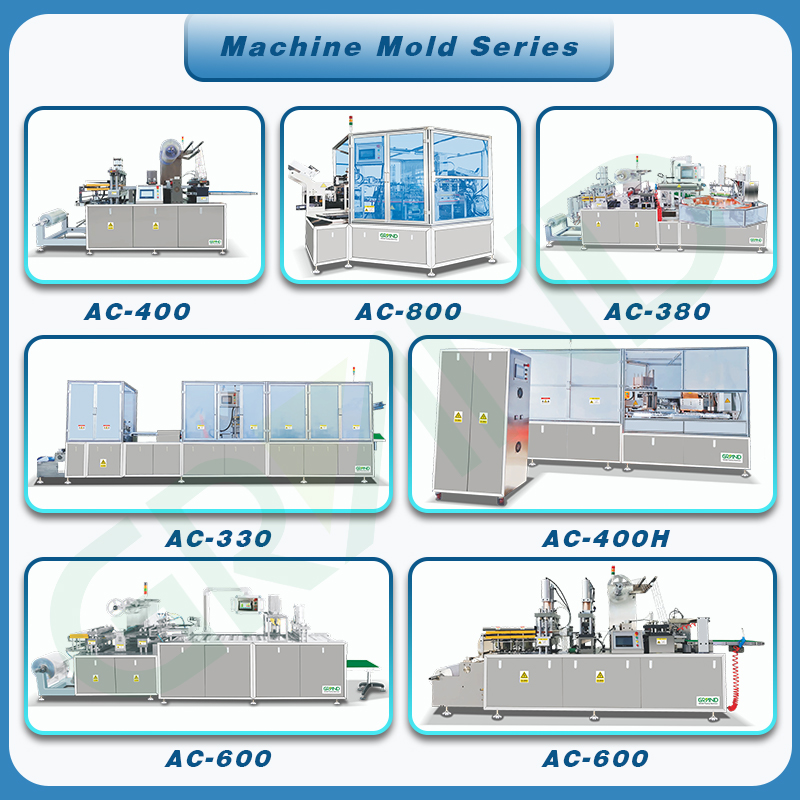 Automatic PVC/PET Plastic Blister Thermoforming Paper Card Sealing ...